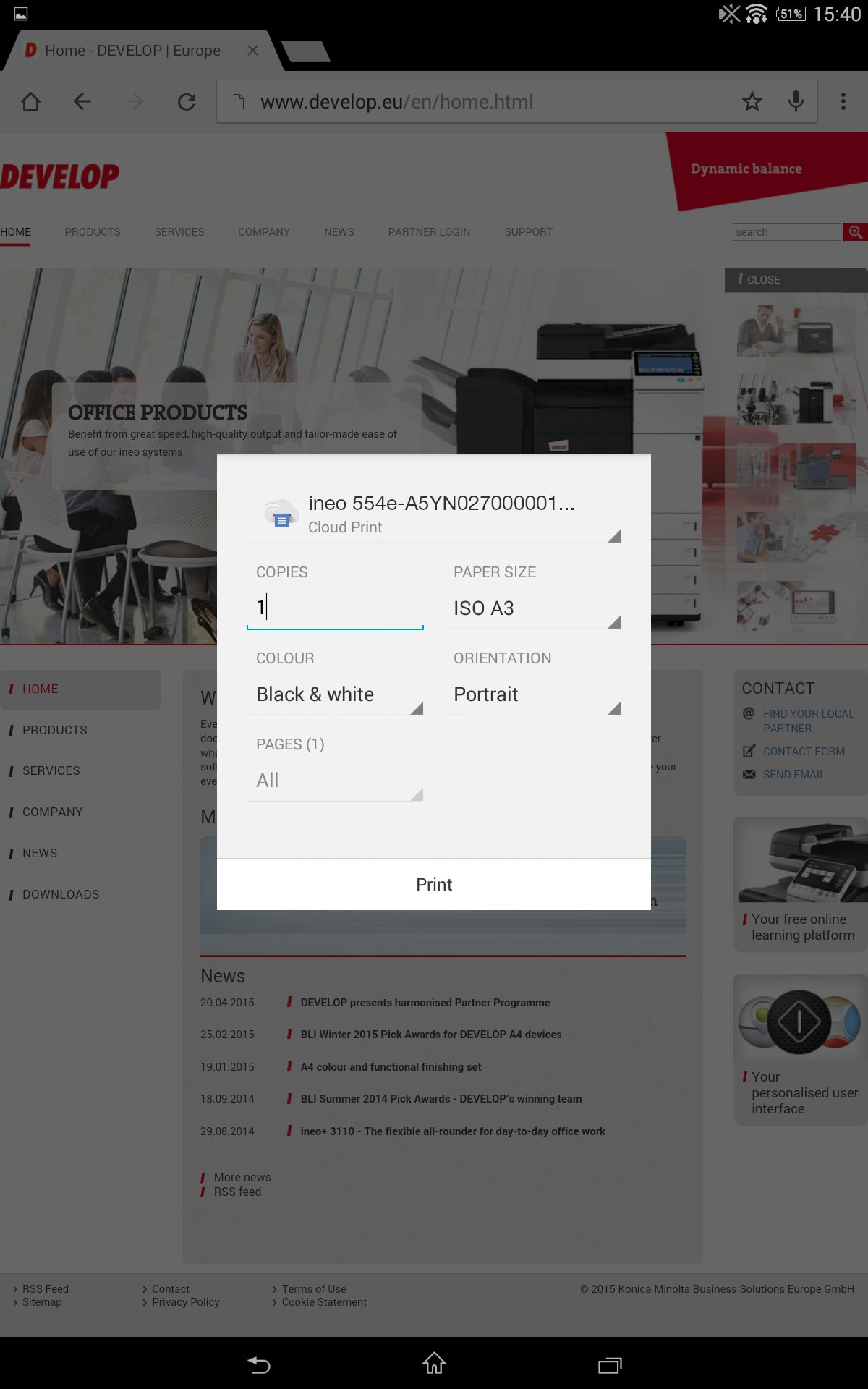 Google Cloud Print - DEVELOP | United Kingdom
